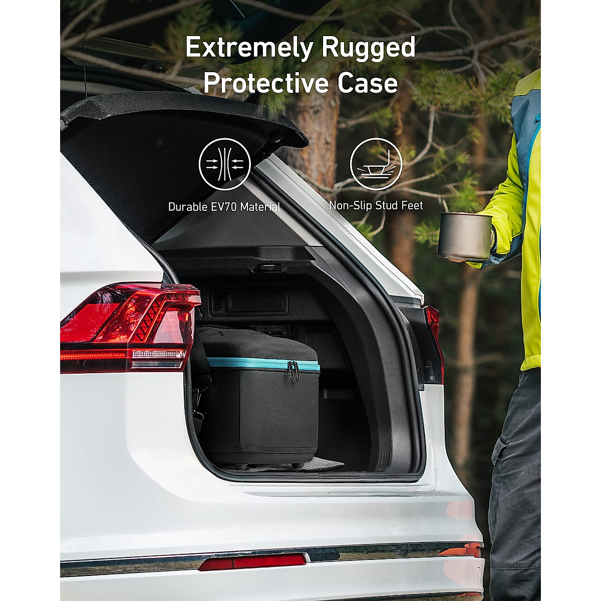 Anker Carrying Case Bag (M Size), Dust-Proof and Waterproof, Exclusively Compatible 535/545 Portable Power Stations, for Camping, RV, and More (Powerhouse Not Included)