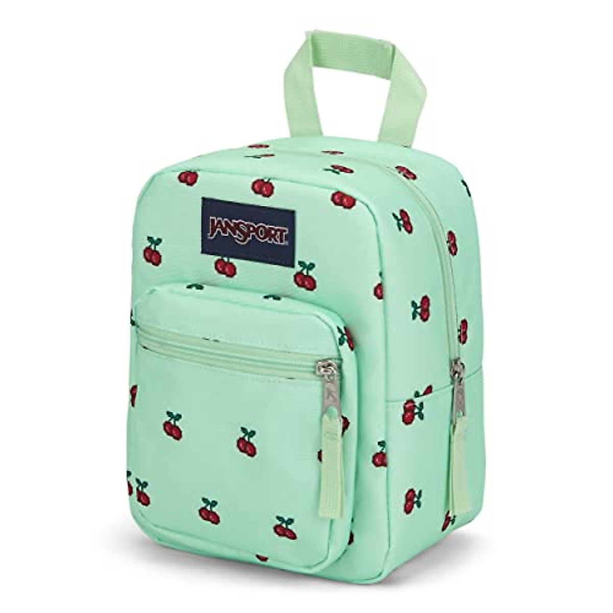 JanSport Big Break Insulated Lunch Bag - Small Soft-Sided Cooler Lunch Box Ideal for Work, or Meal Prep, 8 Bit Cherries