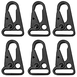 GearHill Metal Rifle Sling Clips, Snap Hooks Heavy Duty HK Clips Tactical Universal Clip for Rifle Paracord Clips
