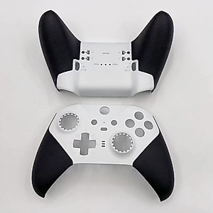 Cowhilan Replacement Housing Shell Front Back Case Faceplate Cover Compatible with Xbox Elite Wireless Controller Series 2 Core – White
