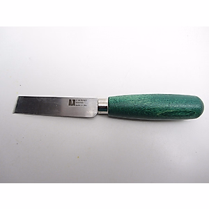 R. Murphy 4" Square Point Shoe Makers Cobbler Repair Leather Working. Green Handle Duct Knife for Scoring and Stripping and Cutting Duct Board 4SQGH
