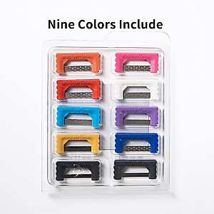 Easyinsmile Dental IPR Strip System 10PCS Orthodontic Interproximal Reduction Enamel Kits (B/Multi-Color)