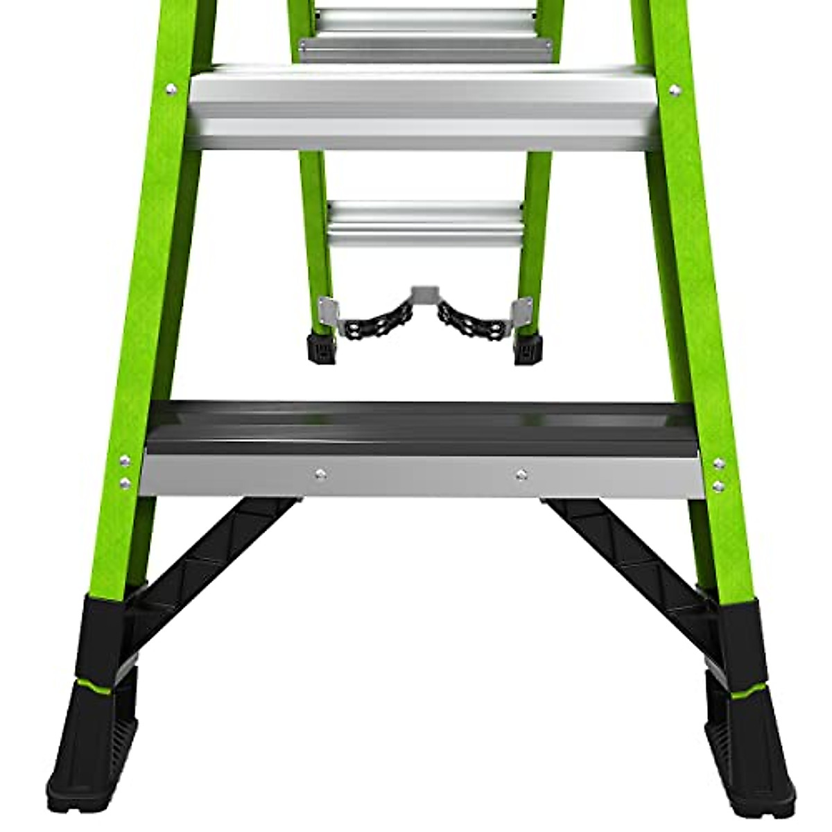 Little Giant Ladders, King Kombo 2.0 XT, Industrial, M6, 6 Ft. A Frame, 10 Ft. Extension, Fiberglass, Type 1AA, 375 lbs Weight Rating, (13936-071), Hi-viz Green