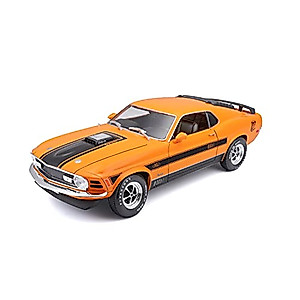 Maisto 1:18 Special Edition 1970 Ford Mustang Mach 1, Orange, 1:18 Scale