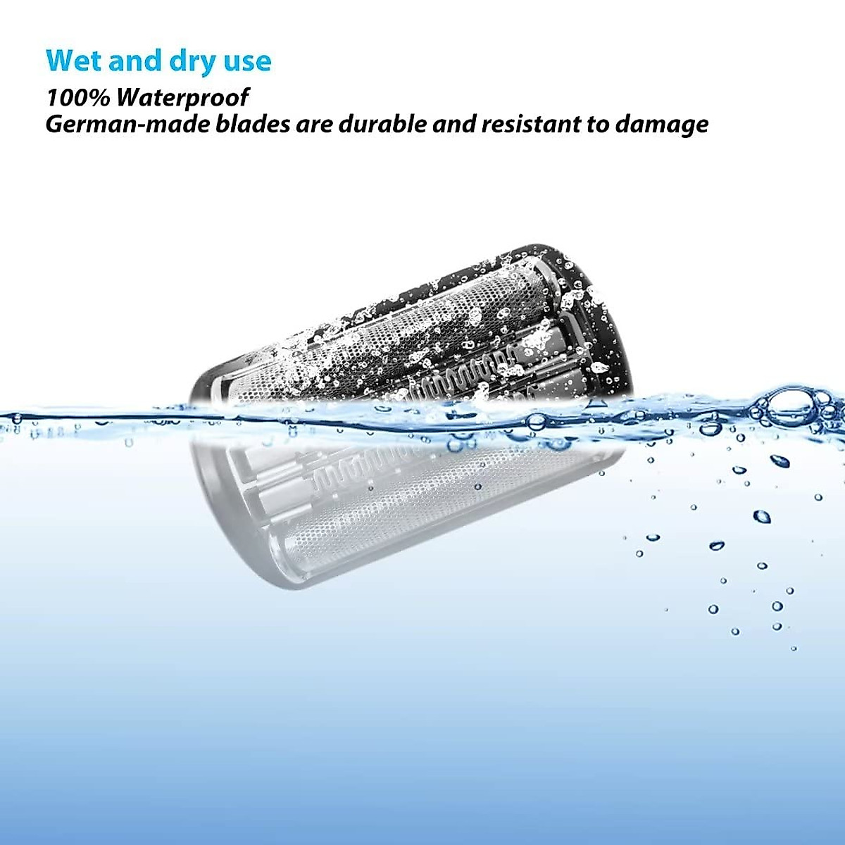 92B Electric Shaver Head Replacement Cassette, for all B-raun Series 9 Electric Razors 9290cc, 9291cc, 9370cc, 9293s, 9385cc, 9390cc, 9330s, 9296cc (Black)