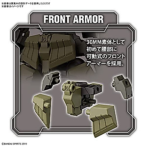 Bandai Model Kit Gundam - 30mm 1/144 bEXM-28 Revernova Green - Model Kit, Black