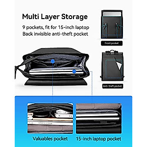 Vintage Backpack School College Versatile Book Bag Fits 15.6 Inch Laptop For Men&Women Classy Daypack Office Work Mochila Knapsack