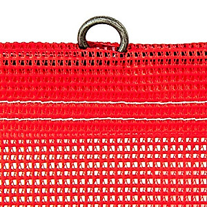 VULCAN Safety Flag with Wire Loop - Bright Red - Vinyl Coated Polyester Construction - 18 Inch x 18 Inch - 4 Pack