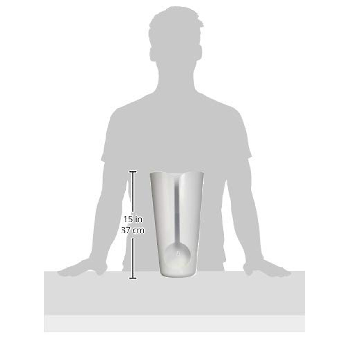 Spectrum Diversified, White Plastic Bag Holder, Wall Mount or Adhesive, Standard