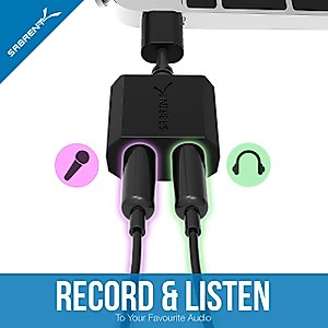 Sabrent 9 in 1 USB C HUB for Windows & Mac + USB Type-C External Stereo Sound Adapter