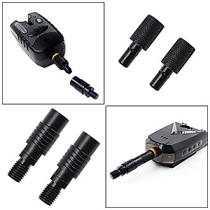 ECSiNG 4PCS 3/8 Inch Fishing Alarm Connector Fishing Bite Alarm Quick Release Adapter Fishing Rod Support Holder Connector Removable Carp Fishing Tackle