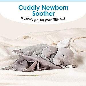 KIDS PREFERRED Carter's Elephant Plush Stuffed Animal Snuggler Lovey Security Blanket - Gray