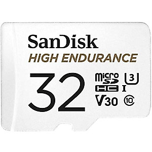 SanDisk High Endurance 32GB MicroSDHC Memory Card (2 Pack) for Dash Cams & Home Security System Cameras (SDSQQNR-032G-GN6IA) Class 10 Bundle with (1) Everything But Stromboli MicroSD Card Reader
