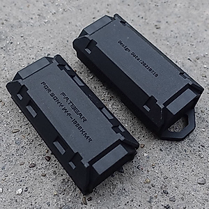 Fat Bear Tactical Military Grade Rugged Shockproof Armor Buffer Protective Shell Skin Case Cover for Sony WF-1000XM4 (Black)