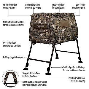 Momarsh Invisi Lab Dog Blind for Waterfowl Hunting & Gun Dogs (Optifade Timber)