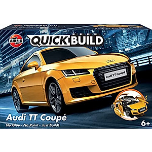 Airfix Quickbuild Audi TT Coupe Yellow Brick Building Model Kit J6034