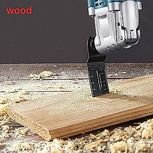 Leberna 50 Metal Wood Universal Oscillating Multitool Quick Release Saw Blades Kit Compatible w Fein Multimaster Porter Cable Black&Decker Bosch Dremel Craftsman Ridgid Ryobi Milwaukee Dewalt Rockwell