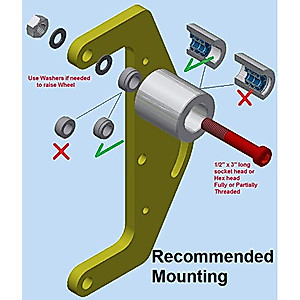 Belt Grinder 2"x72" Wheel Set for Knife Grinder 4" Drive 5/8" Bore 3" Track 2" Idler (4" 5/8-3"- 2")