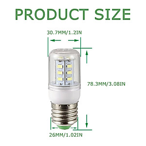 SIGANDG 5304511738 Refrigerator Light Bulbs 3.5W for Kenmore Frigidaire Electrolux PS12364857 AP6278388 4584444 KEI D34L (Pack of 2)