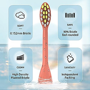 Replacement Toothbrush Heads Compatible with Philips Sonicare One Toothbrush, for HY1100 Miami Coral BH1022/01 Brush Head,Miami Coral