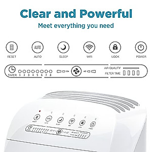 MSA3S Smart Air Purifier with One Extra Original MSA3S Replacement Filter