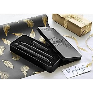 Faber-Castell Grip Edition Fountain Pen and Ballpoint Pen Set - All Black