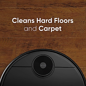 WYZE Lidar Mapping Robot Vacuum, Avoids Obstacles, Wi-Fi Connected, 110min Runtime, Works with Alexa, Multi-Surface Cleaning, Black