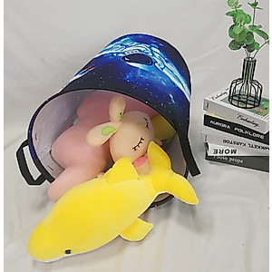 MAIZMZ Storage Bins Toys Box Kids Hamper Laundry Basket Canvas Collapsible Baby Gift Organizer Bin for Nursery Home/Dorm/Kitchen/Pet/Office/Closet/Shelf/(spaceman)