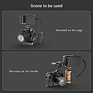 SmallRig Monitor Mount Swivel 360° and Tilt 180° Adjustable Bracket with 1/4"- 20 Screws for 5" and 7" Monitor - 2904B