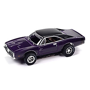 Auto World Xtraction 1969 Dodge Charger (Plum Crazy Purple) HO Scale Slot Car