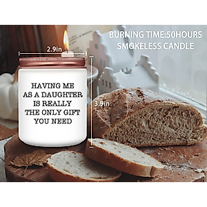 Gifts for Dad from Daughter - Funny Birthday Gifts for Dad from Daughter, Fathers Day Dad Birthday Thanksgiving Christmas Candle Gifts from Daughter