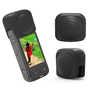 For Insta360 One X2/X3 Anti-Scratch Camera Original Lens Cover Silicone Case for Insta360 One X2/X3 Action Anti-Scratch Camera Accessories Grey (Insta360 One X2/X3, Grey, 549849843) 67)