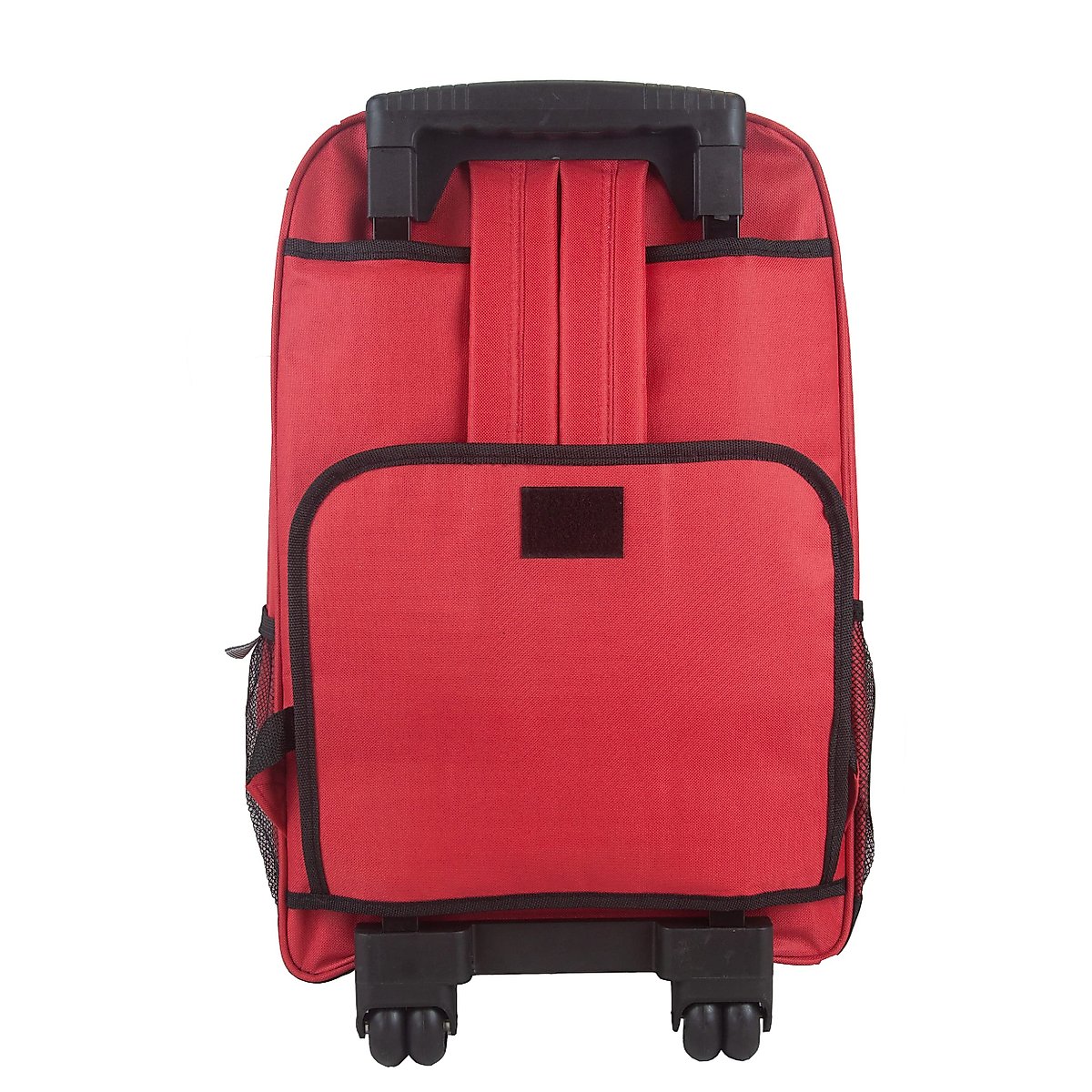 New York XPress Double Handle Rolling Backpack with Mesh/Multi-Pockets (Red)