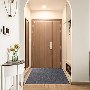 Gray Boat Carpet, 2 ft x 6 ft Marine Carpet Marine Grade Carpet for Boats with Waterproof for Outdoor Deck Patio Porch Garage Kitchens Bathroom Outdoor Area Rug Runner Non-Slide Porch Rug