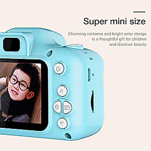 Children's Digital Camera HD Cartoon Can Take Pictures of Children Mini Children's Camera (Blue)