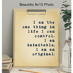 Control Quote - Inspirational Wall Art Room Decor - Motivational Home Decoration Poster Print for Bedroom, Office, Living Room - Gift for History Fans - 8x10