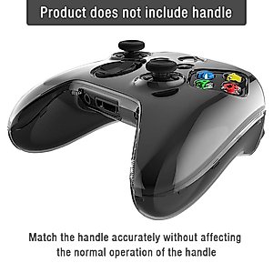 Hard Protective Case for Xbox Series S Controller, Xbox Console Transparent Skin Housing Clear Crystal Case, Controller Protective Cover Handle Shell, for Xbox Series X / S Controller