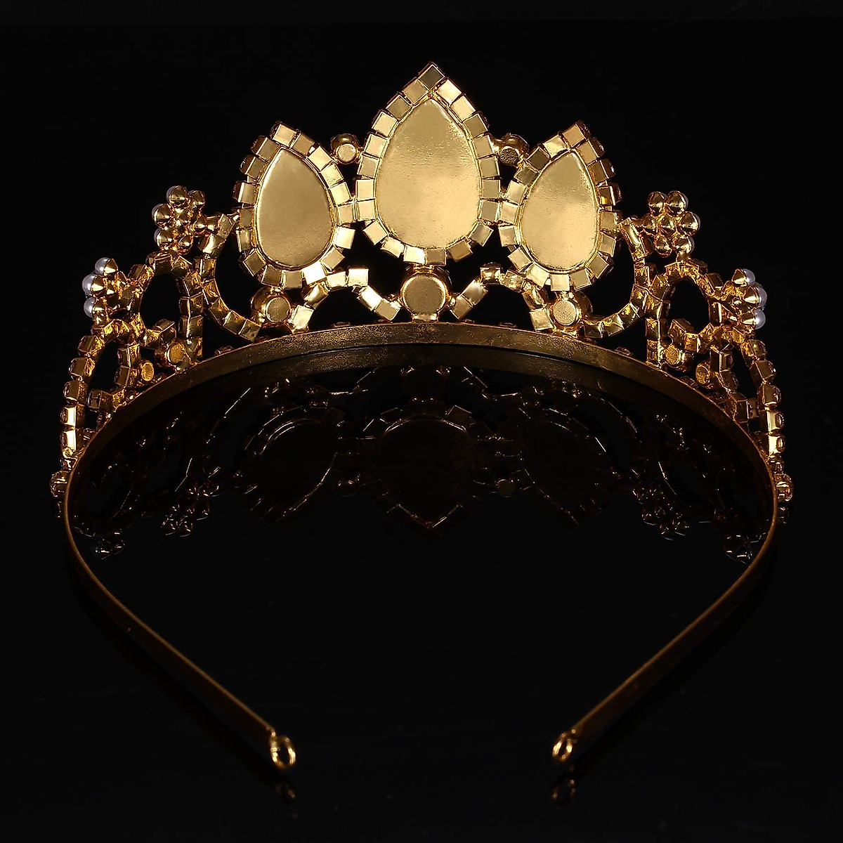 FUNLMO Rapunzel Crown Princess Crown Tangled Crown Rapunzel Tiara Rapunzel Costume Accessories for Women Halloween Cosplay Bridal Wedding Prom Birthday Gifts