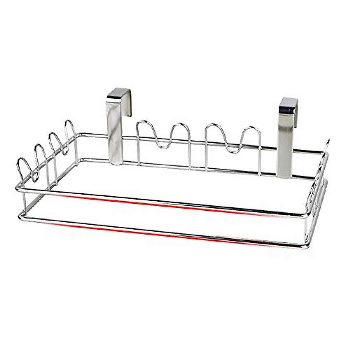 Mural Art Stainless Steel Trash Rack Garbage Bag Holder Door Back Type Multi-functional Kitchen Hook Hang Dishcloth After the Cabinet Door Frame