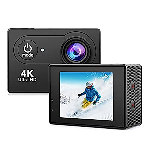 KOVOSCJ Sports Action Camera Outdoor Waterproof Sports Camera 4K HD Anti-Shake Camera Remote Control Digital DV Camera for Vlog Recording