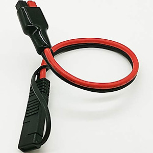 AYECEHI Solar Power Adapter Connector SAE Battery Extension Cable Solar Panel Cable Kits - 12AWG 0.3m/0.98ft with 1 SAE Polarity Reverse Connector