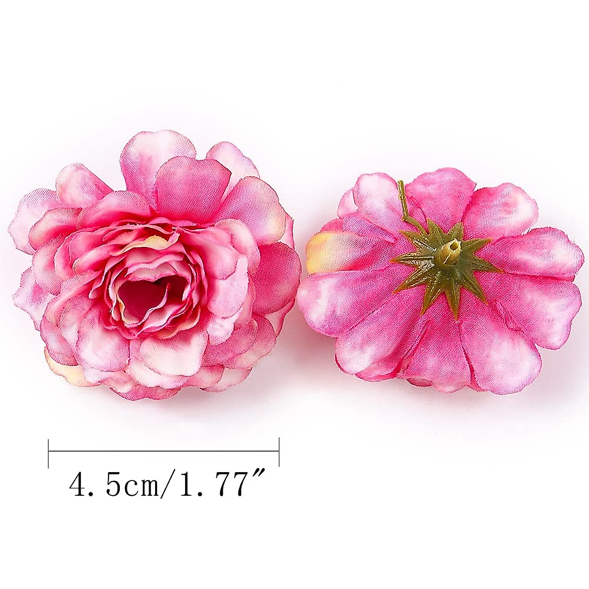 20pcs Roses Buds Artificial Flowers Bulk, 2" Small Silk Rose Artificial Flower Head Fake Flower For Home Decor Christmas Party Marriage Wedding Decoration DIY Wreath Accessories (Milky White)