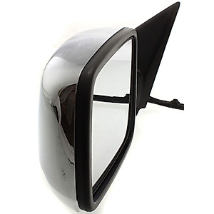 Kool Vue Left Power Heated Door Mirror Compatible With Dodge Ram 1500 2009 With Signal Light, Memory & Puddle Lamp Chrome