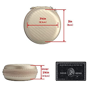 Geekria Shield Headphones Case for in-Ear Headphones Replacement Hard Shell Travel Carrying Bag with Cable Storage Compatible with Bose SoundSport Wireless, SoundSport Pulse Headsets (Gold)