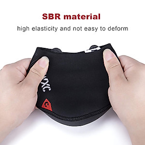 CXWXC Cycling Toe Covers for Men Women - Cycling Shoe Covers Winter Waterproof Breathable - Bike Overshoes Cold Weather Thermal Warm Black