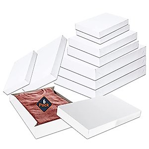 Crenstone White Gift Boxes Assorted Sizes - 30 Pack Shirt Boxes with Lids for Wrapping Presents for Christmas, Holidays, Birthdays, More | Gift Boxes Bulk Set