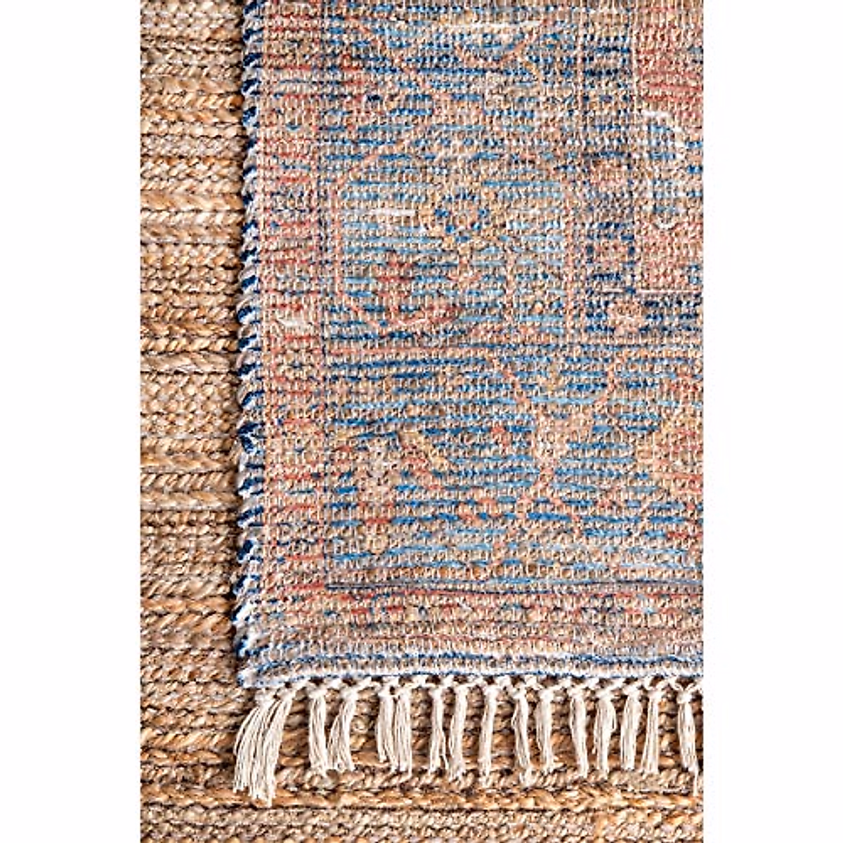 nuLOOM Diandra Flatweave Jute Area Rug, 4' x 6', Multi