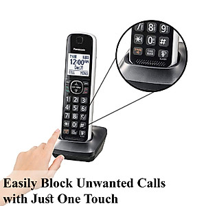 Panasonic KX-TGFA61B ( Handset Only ) Additional Digital DECT 6.0 Cordless Handset for KX-TG885SK and KX-TGF670 Series - (Renewed)