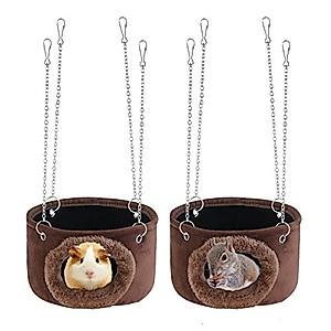 WINOMO Pet Hammock Hamster Hanging Toy Snuggle Hut for Squirrel, Chinchilla, Guinea, Pig, Rat, Mice, Small