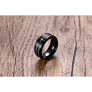 ZKXXJ Personalized Class of 2022 Graduation Ring,Customized Stainless Steel Grad Cap Compass Direction Band Graduation Gifts Idea for Him Junior College High School Graduation Gift